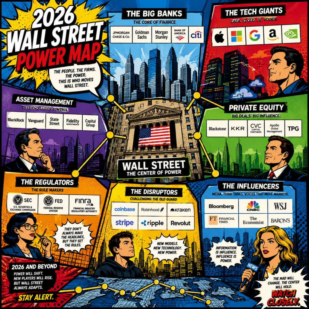 Wall Street Power Map 2026 - The American Newspaper